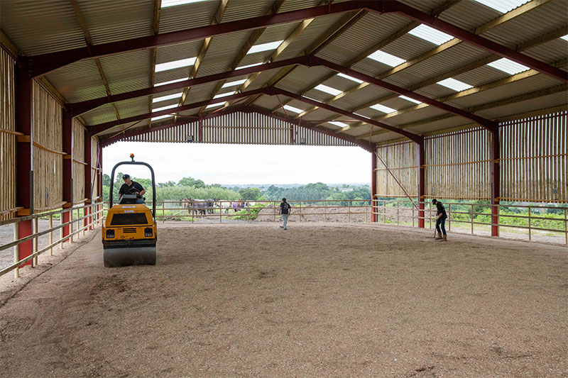 AWJ Woodwaste Arena Surfacing